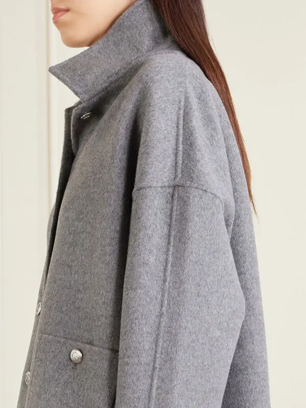 ANINE BING Luca Wool And Cashmere-blend Jacket - Gray