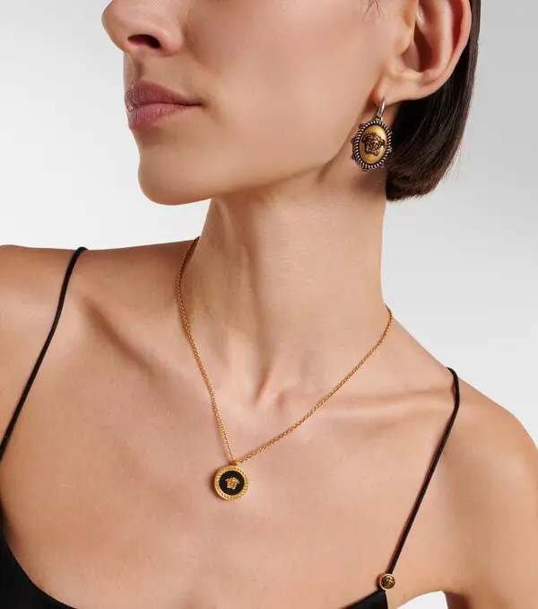 Versace Tivoli Medusa Earrings - Brown
