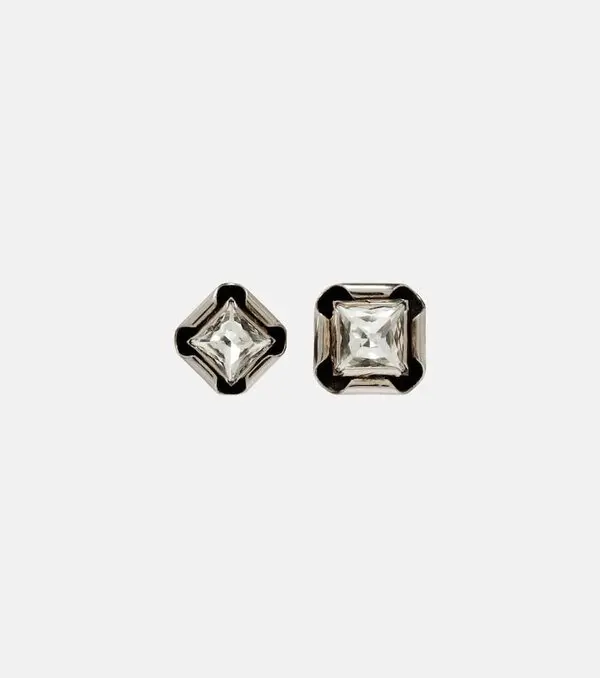 Givenchy Crystal-embellished Stud Earrings - Silver