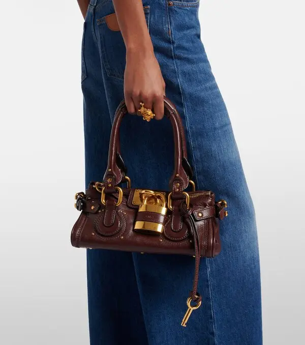 Chloé Paddington Small Leather Shoulder Bag - Brown
