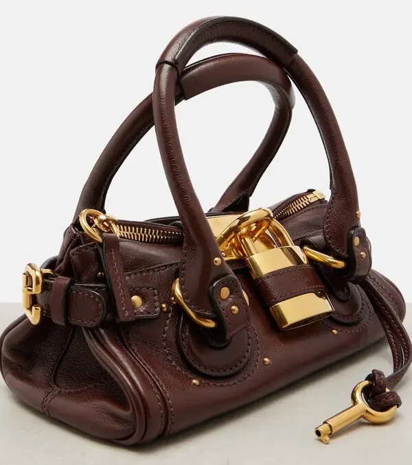 Chloé Paddington Small Leather Shoulder Bag - Brown