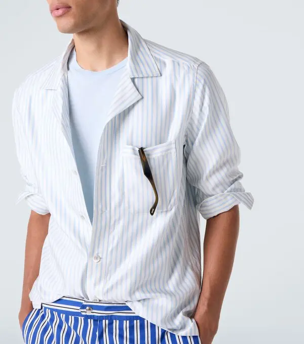 TOM FORD Cotton And Silk Jersey T-shirt - Blue