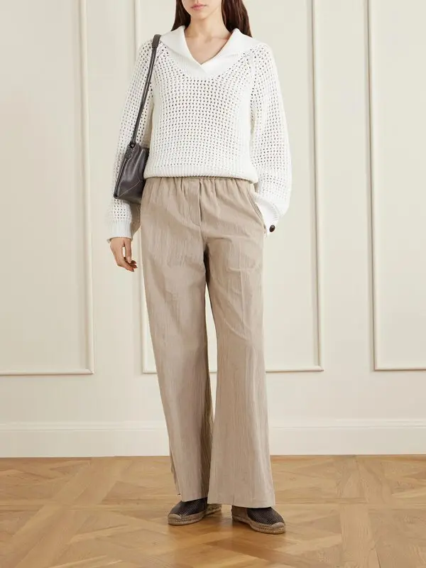Brunello Cucinelli Bead-embellished Espadrilles