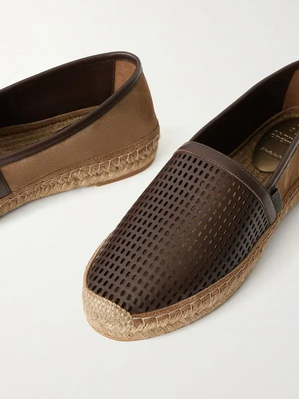 Brunello Cucinelli Bead-embellished Espadrilles