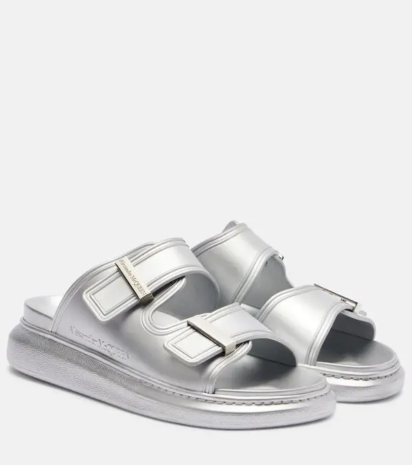 Alexander McQueen Hybrid Sandals - Silver