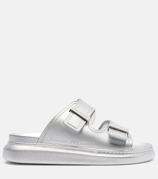 Alexander McQueen Hybrid Sandals - Silver
