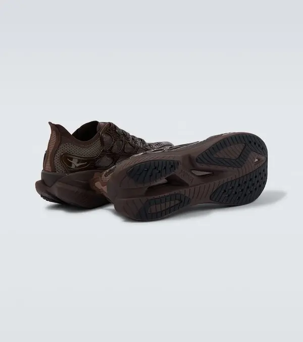 Hoka One One Mach X Caged Running Sneakers - Brown
