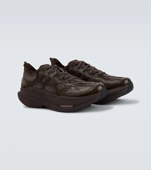 Hoka One One Mach X Caged Running Sneakers - Brown