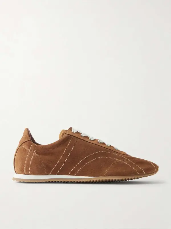 TOTEME Flex Suede Sneakers - Copper