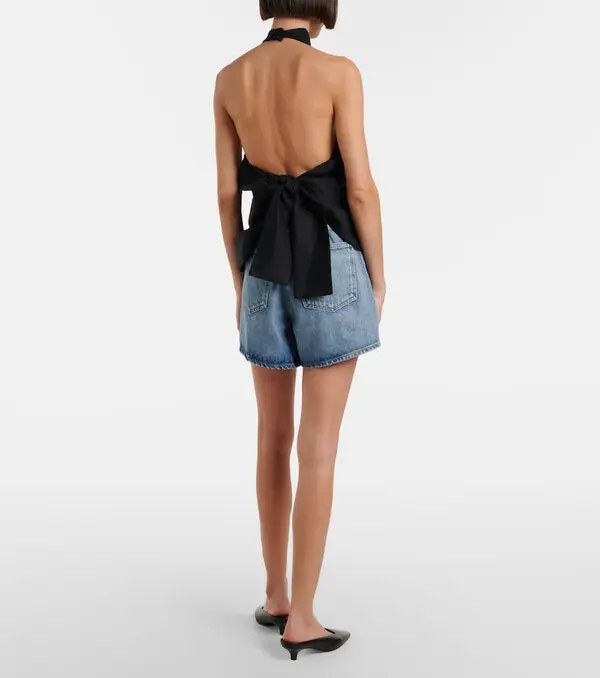 AGOLDE Lyonne Denim Shorts - Blue