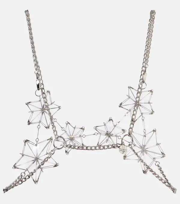 Noir Kei Ninomiya Chain-detail Top - Silver