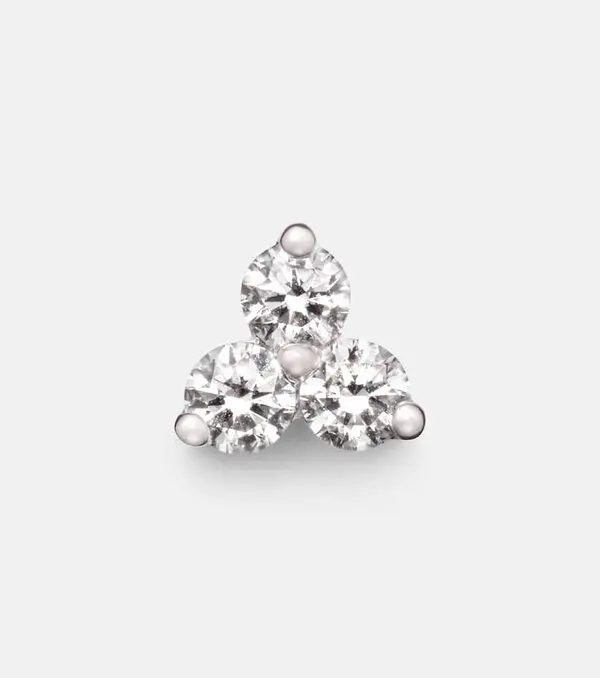 MARIA TASH 18kt White Gold Single Earring With Diamonds - Silver
