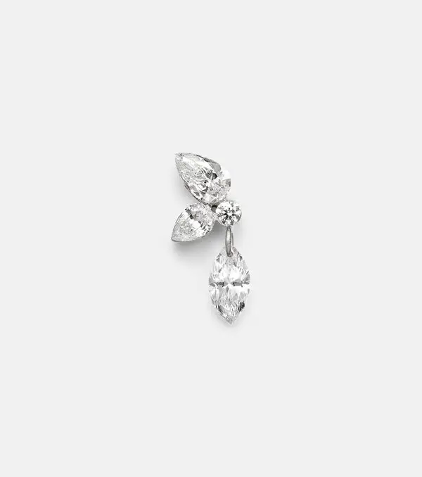 MARIA TASH 18kt White Gold Earring With Diamonds - Silver