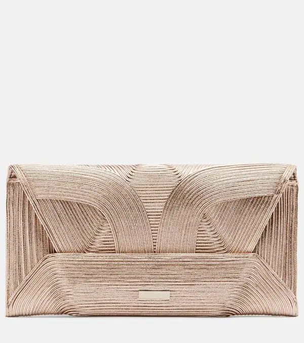 AQUAZZURA Vacanza Clutch - Gold