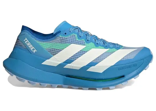 Adidas Terrex Agravic Speed Ultra 2 Trail Blue White - Blue Burst/off White/lime Burst