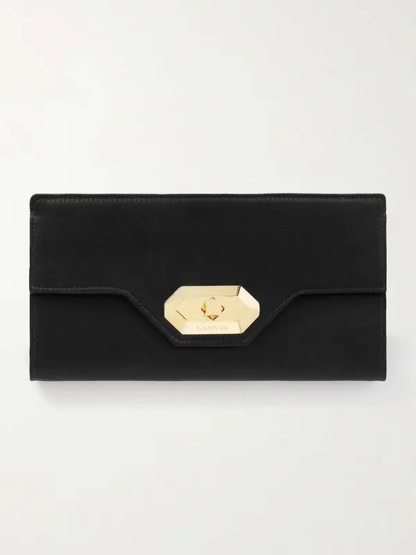 LANVIN Invitation Small Satin Clutch