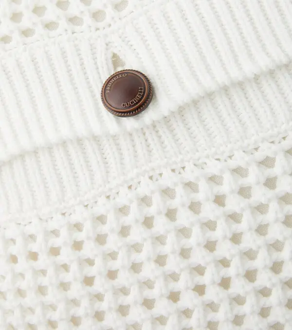 Brunello Cucinelli Cotton-blend Cushion - White