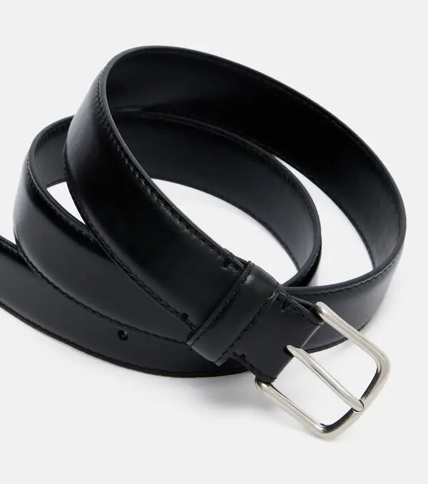 THE ROW Classic Leather Belt - Black