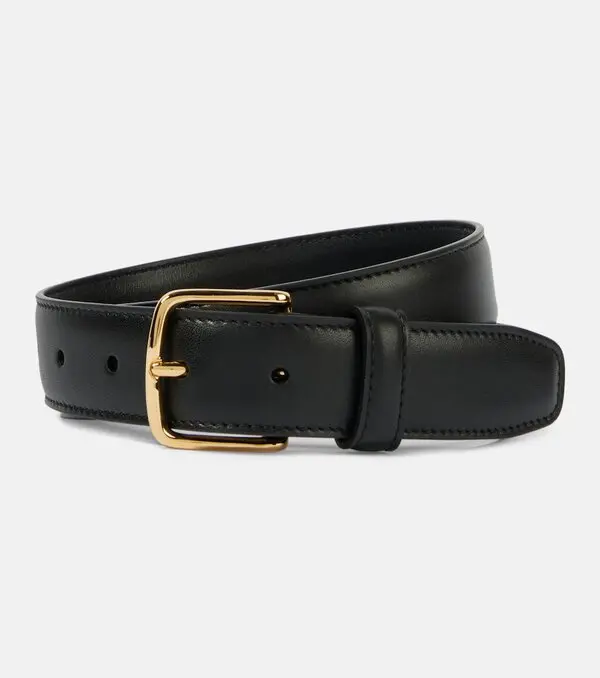 THE ROW Classic Leather Belt - Black