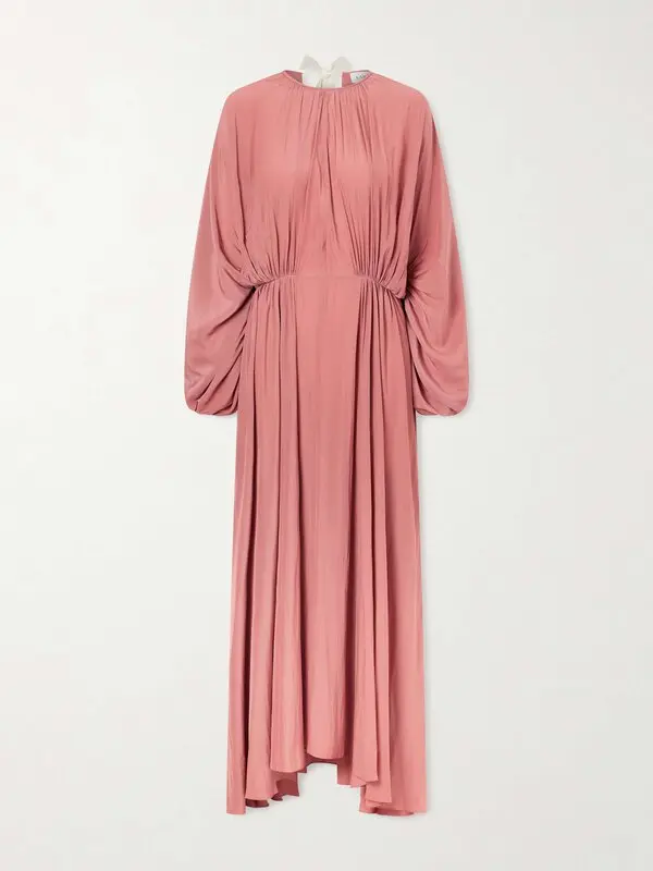 LANVIN Open-back Woven Maxi Dress