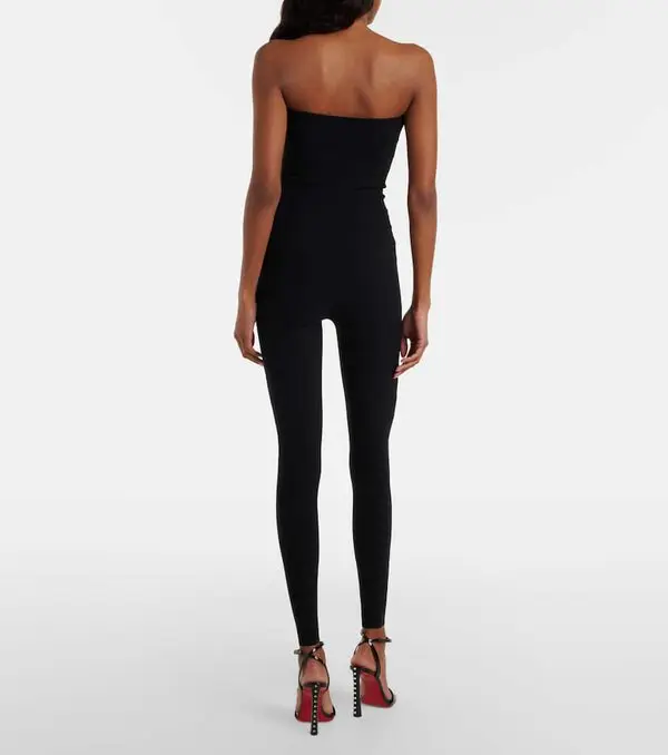 Wolford Slash Cutout Strapless Jersey Catsuit