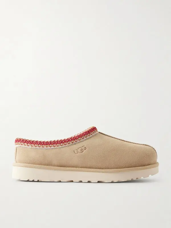 UGG Tasman Ii Shearling-lined Suede Slippers - Neutrals