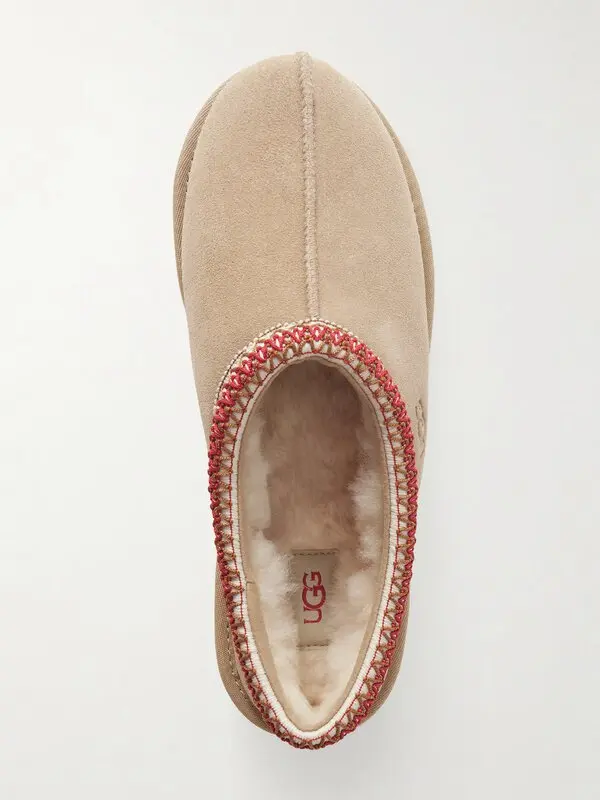 UGG Tasman Ii Shearling-lined Suede Slippers - Neutrals