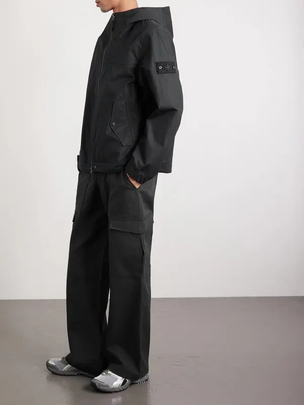 Stone Island Logo-appliquéd Hooded Parka