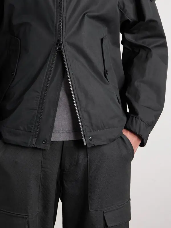 Stone Island Logo-appliquéd Hooded Parka