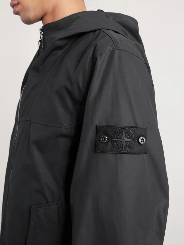 Stone Island Logo-appliquéd Hooded Parka