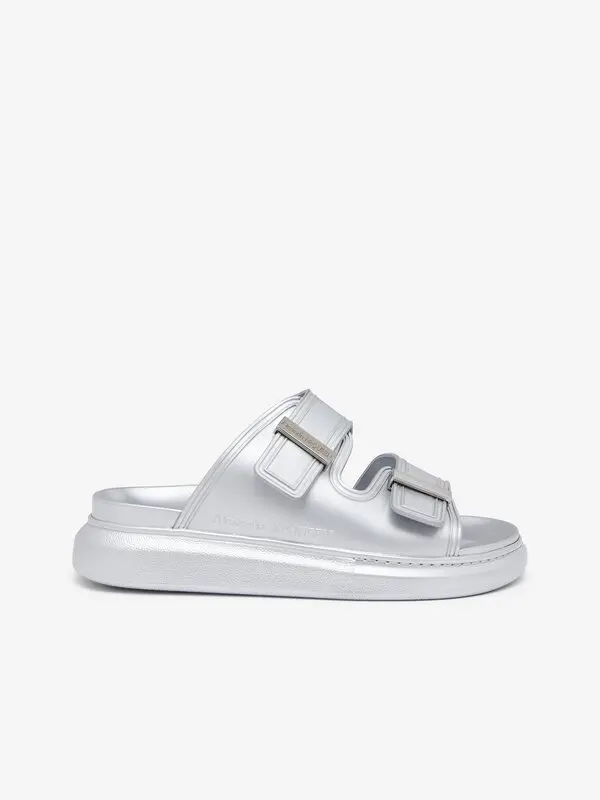 Alexander McQueen Hybrid Slides - Silver