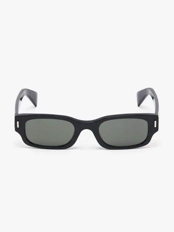 Alexander McQueen T-bar Rivet Panthos Sunglasses - Black