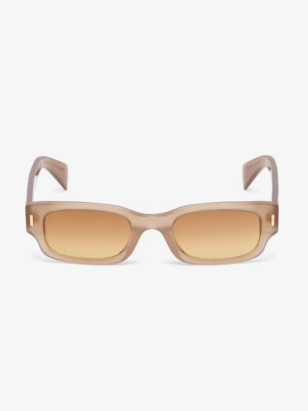 Alexander McQueen T-bar Rivet Panthos Sunglasses - Brown