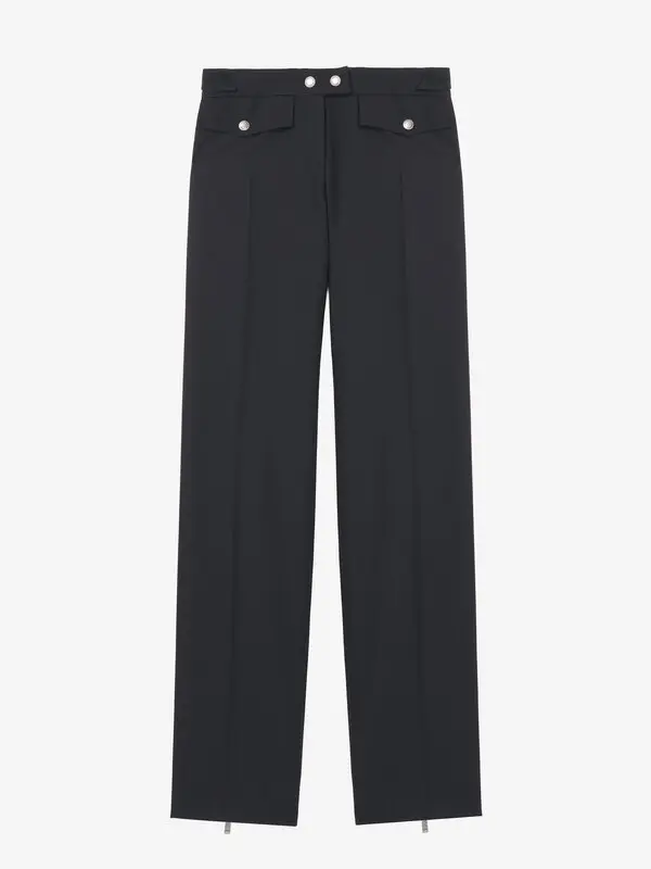 Alexander McQueen Straight Leg Trousers - Black