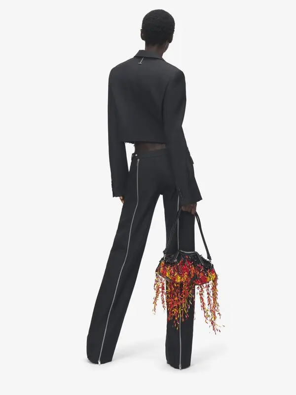 Alexander McQueen Straight Leg Trousers - Black