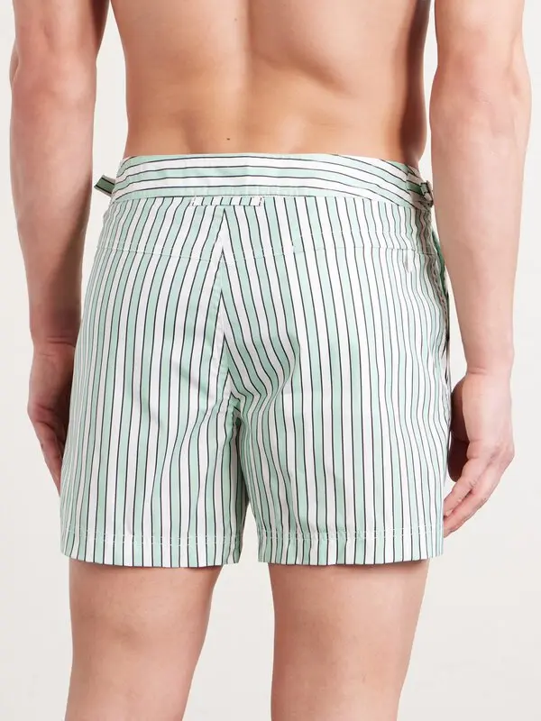 TOM FORD Striped Swim Shorts - Green