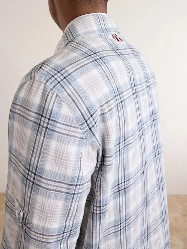 Thom Browne Checked Cotton-blend Crepe Overshirt