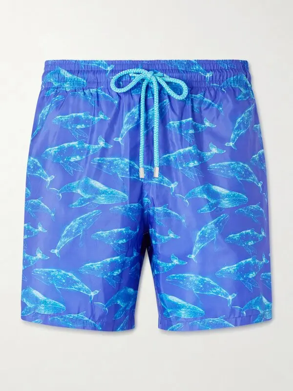 Vilebrequin Mahina Straight-leg Recycled Mid-length Swim Shorts - Blue