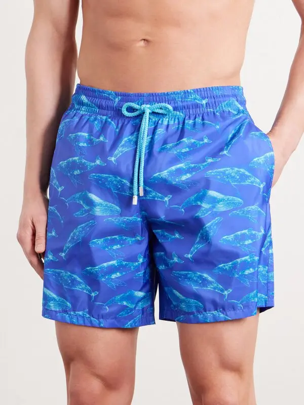 Vilebrequin Mahina Straight-leg Recycled Mid-length Swim Shorts - Blue