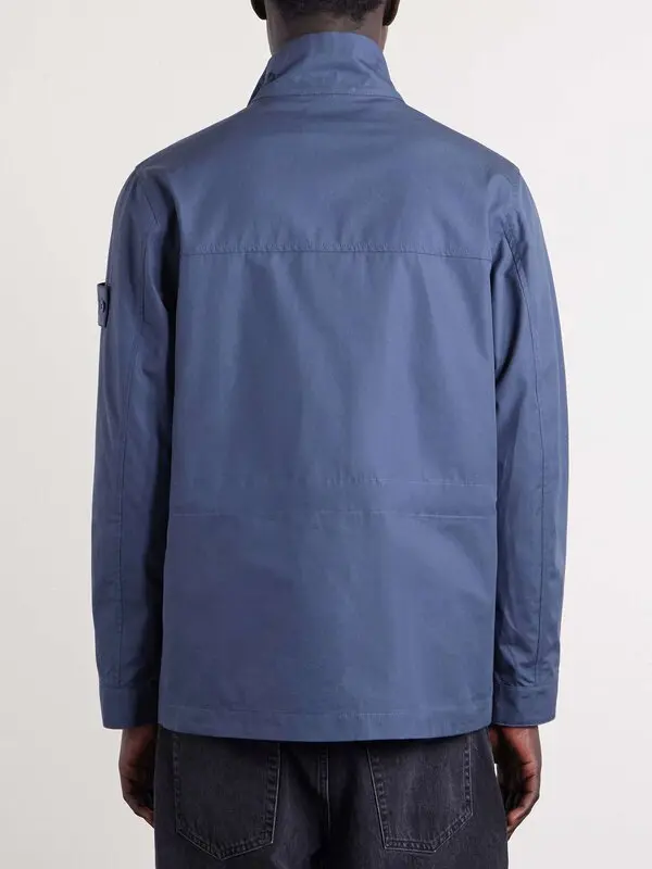 Stone Island Logo-appliquéd Cotton-canvas Field Jacket