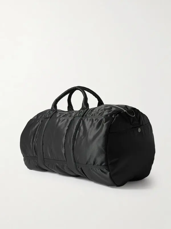 PORTER-YOSHIDA & CO Tanker Drum Nylon-twill Weekend Bag - Black