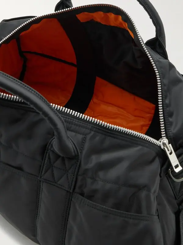 PORTER-YOSHIDA & CO Tanker Drum Nylon-twill Weekend Bag - Black