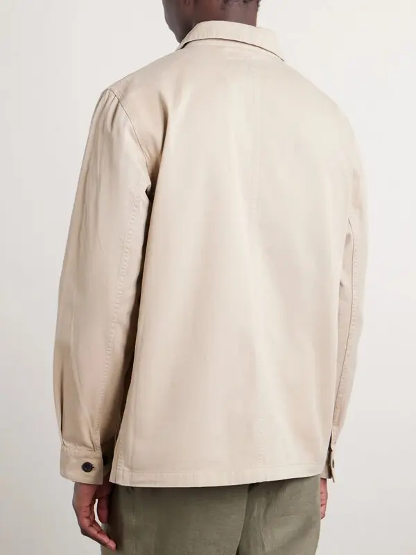 Portuguese Flannel Cotton-twill Chore Jacket - Neutrals