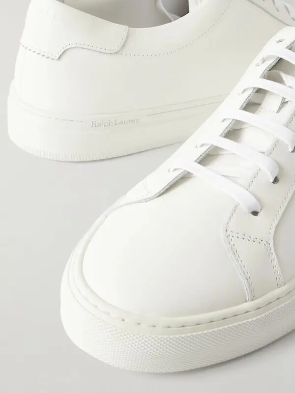Polo Ralph Lauren Jermain Leather Sneakers - White