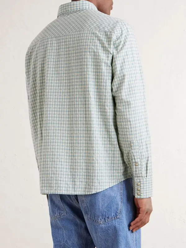 Polo Ralph Lauren Gingham Cotton-flannel Shirt - Green