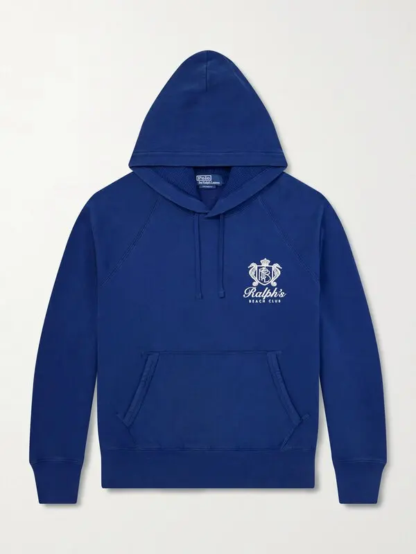 Polo Ralph Lauren Logo-print Cotton-blend Jersey Hoodie