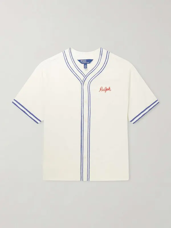 Polo Ralph Lauren Logo-embroidered Printed Cotton Shirt
