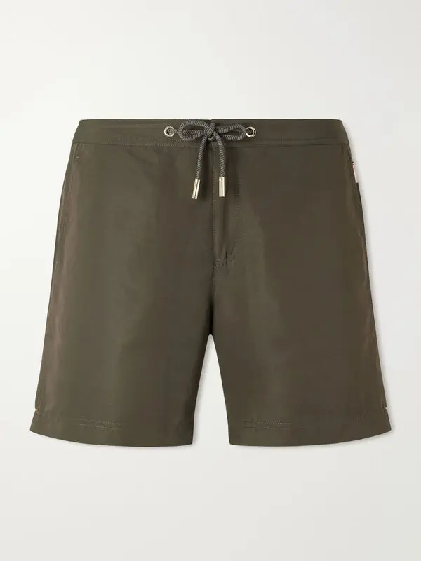 Orlebar Brown Bulldog Straight-leg Mid-length Swim Shorts - Green