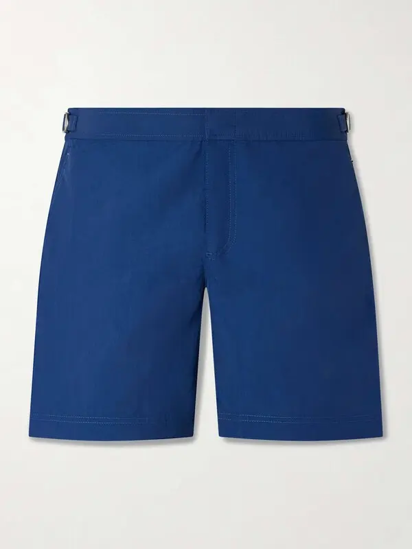 Orlebar Brown Bulldog Straight-leg Mid-length Swim Shorts - Blue