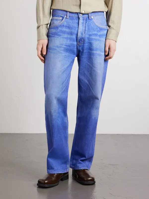 Our Legacy Third Cut Straight-leg Printed Jeans